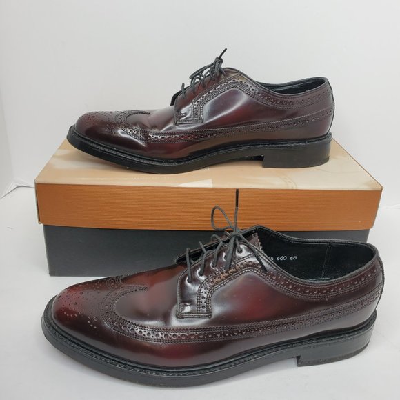 Florsheim | Shoes | Florsheim 7640 Burgundy Stratford Wing Tip Leather ...